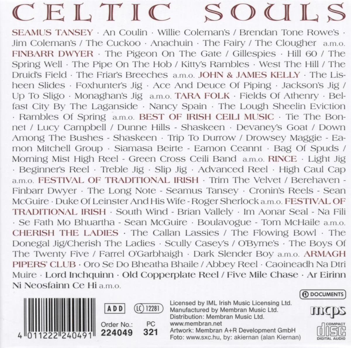 Celtic Souls - Irish Celtic Ballads & Traditional Music – Mélisande Musique